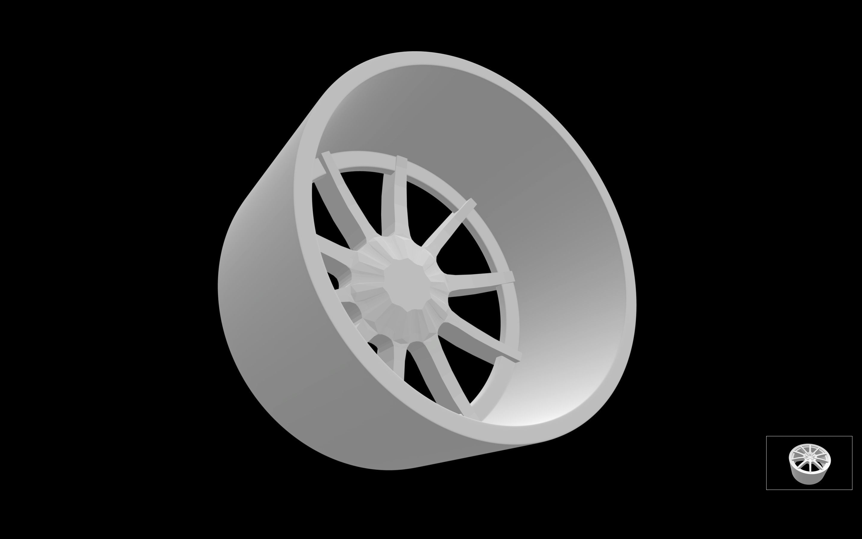 ferrari carbon scalable and printable rims 3D model 3D printable | CGTrader