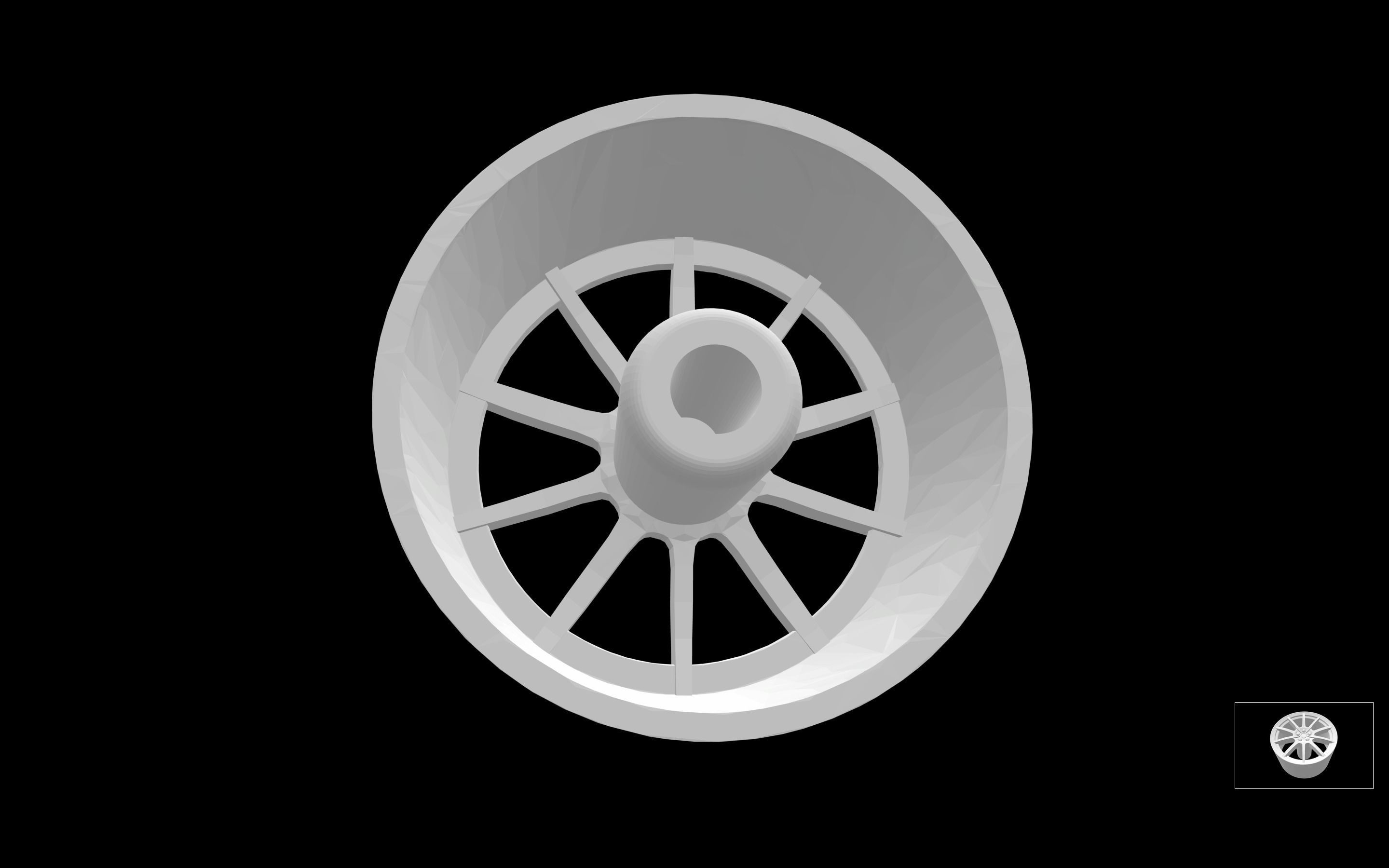 ferrari carbon scalable and printable rims 3D model 3D printable | CGTrader