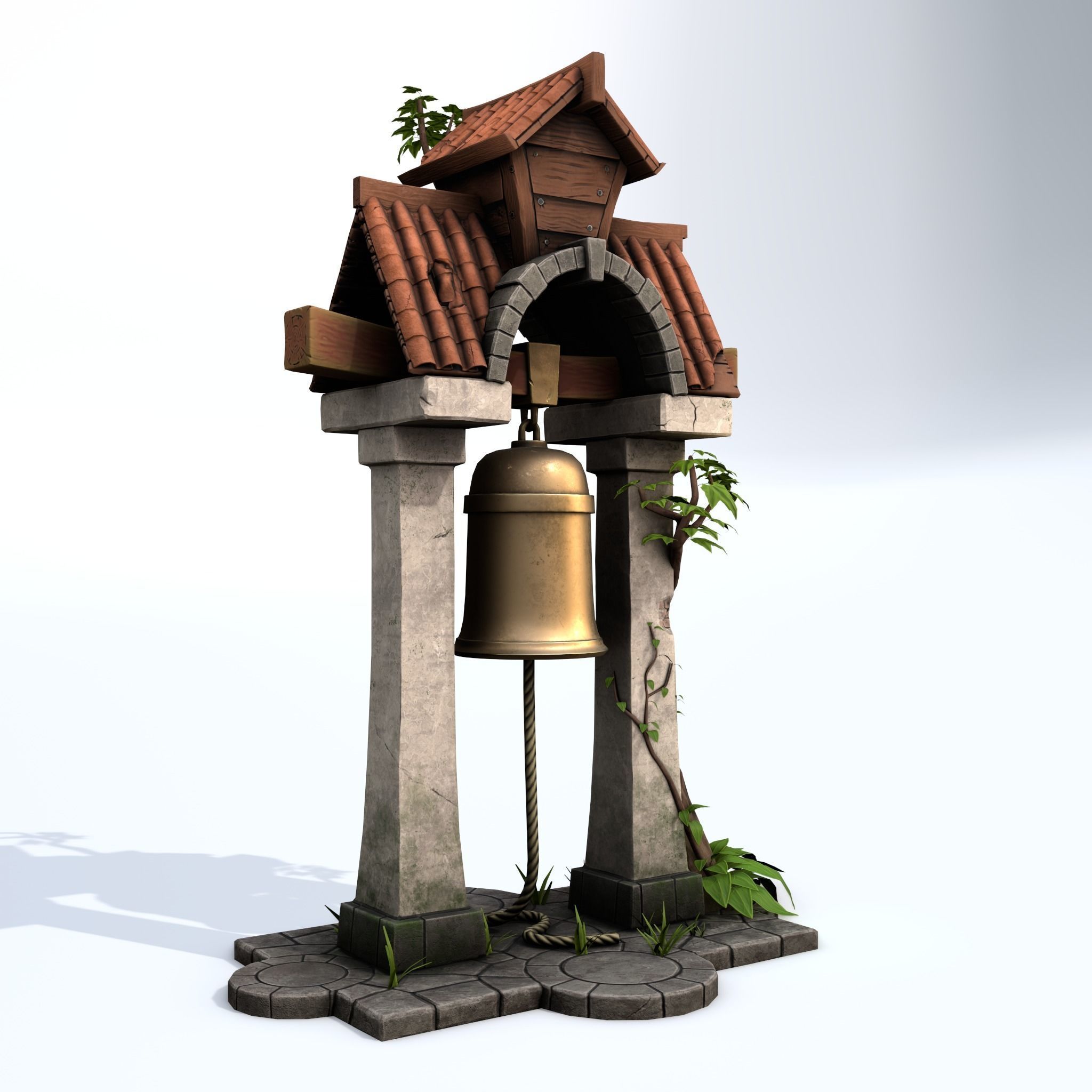 3D model Stylized Bell Tower VR / AR / low-poly | CGTrader