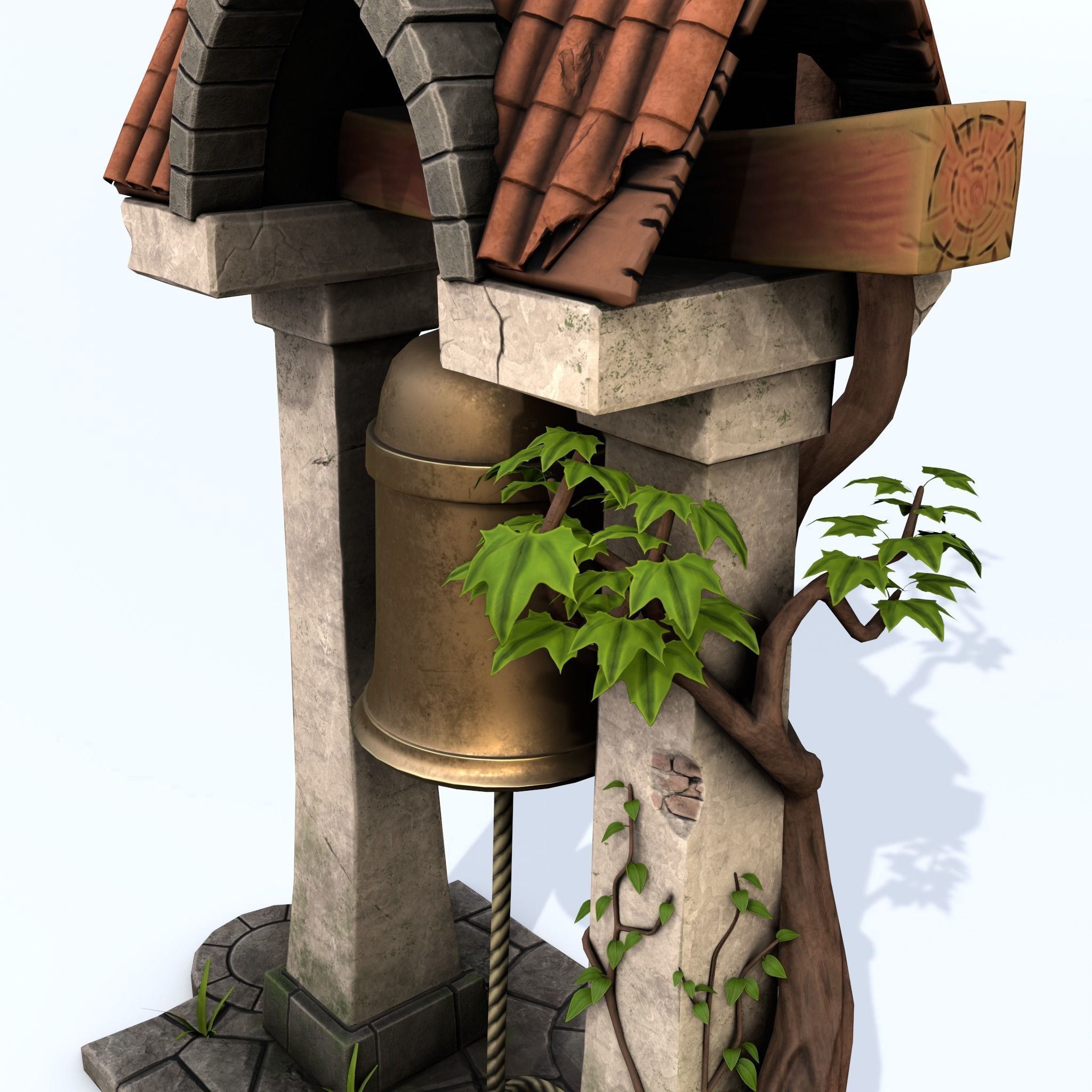 3D model Stylized Bell Tower VR / AR / low-poly | CGTrader