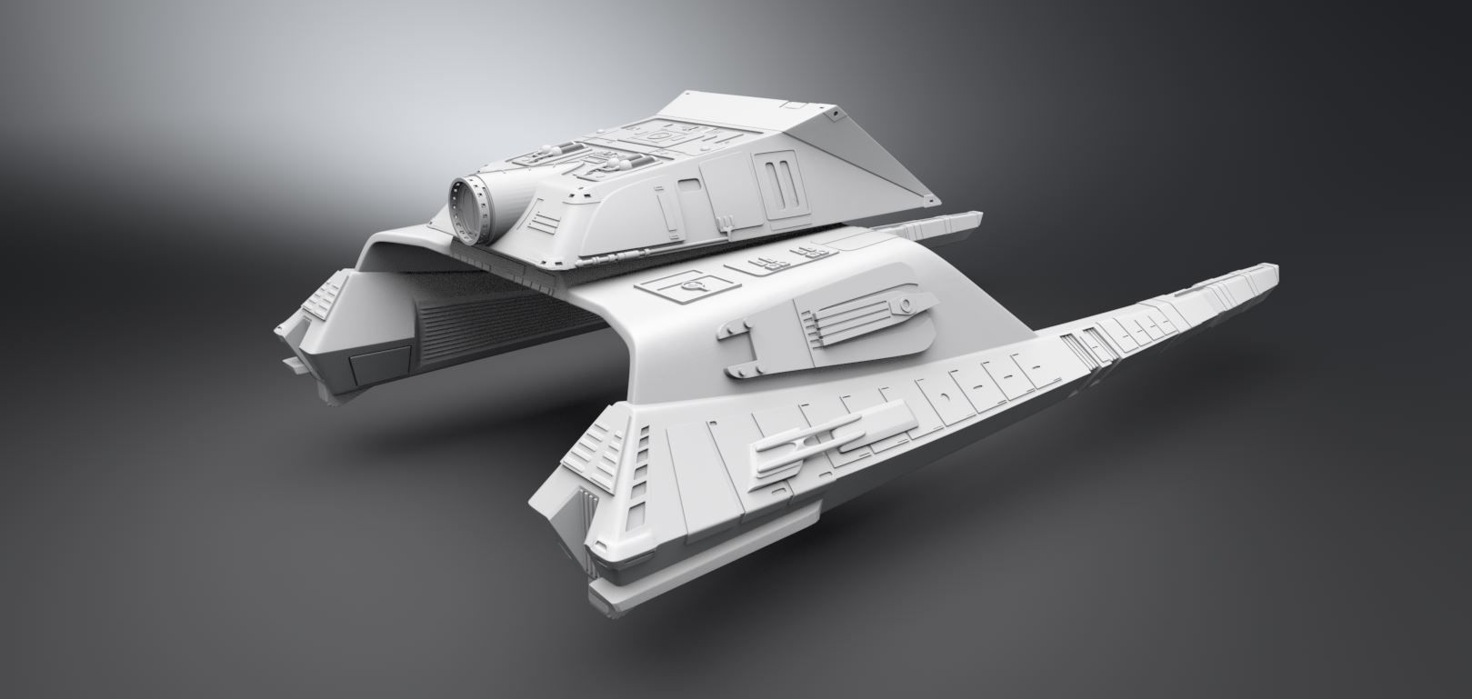 Vulcan Shuttle Surak Scale model 3D model 3D printable | CGTrader