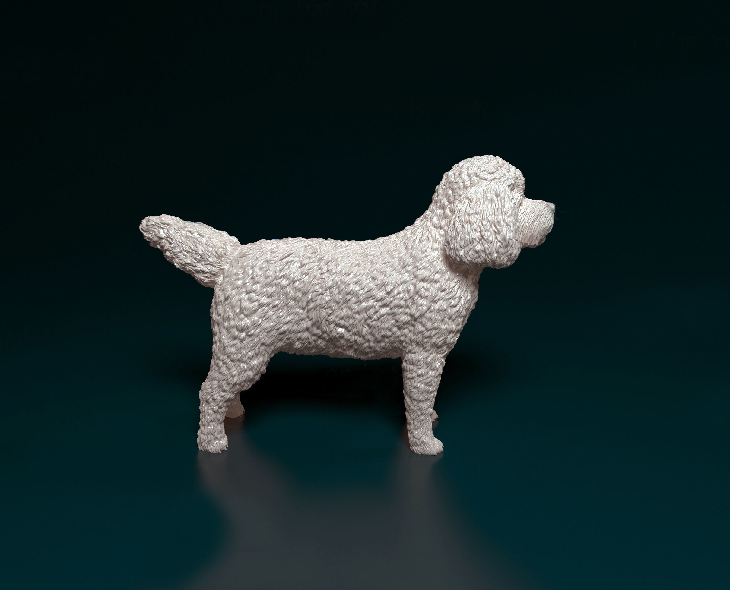 CockerPoo poodle figurine 3D model 3D printable | CGTrader