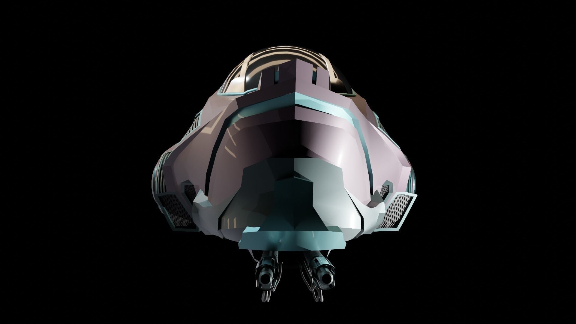 Spaceship futuristic spacecraft free 3D model | CGTrader