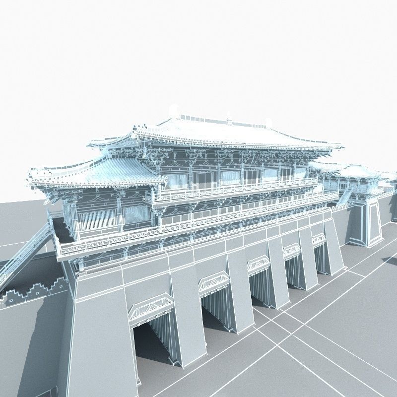 Ancient Chinese city 3D model | CGTrader