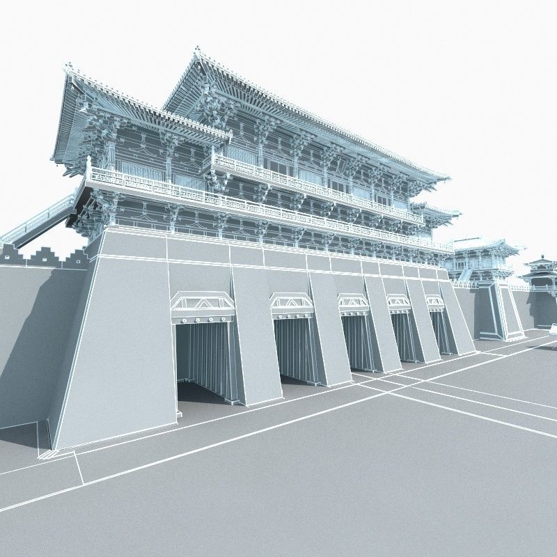 Ancient Chinese city 3D model | CGTrader