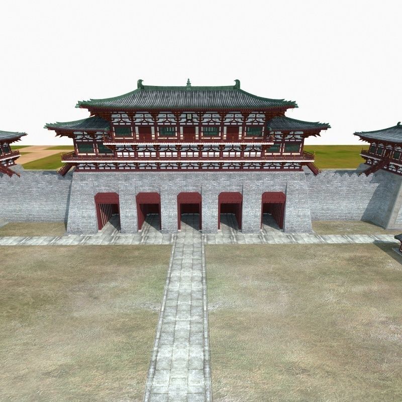 Ancient Chinese city 3D model | CGTrader