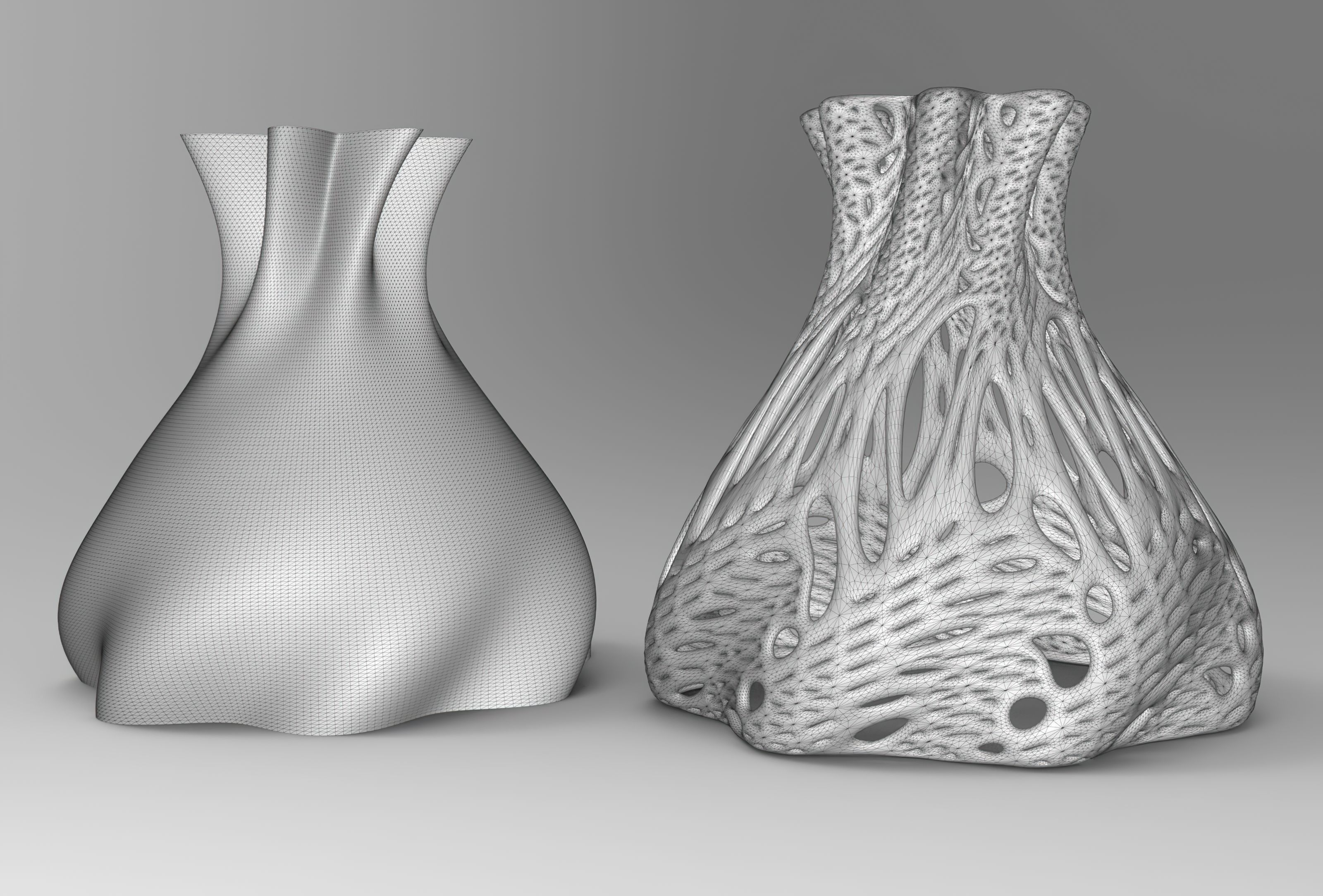 Vase Voronoi 1 3D model 3D printable | CGTrader