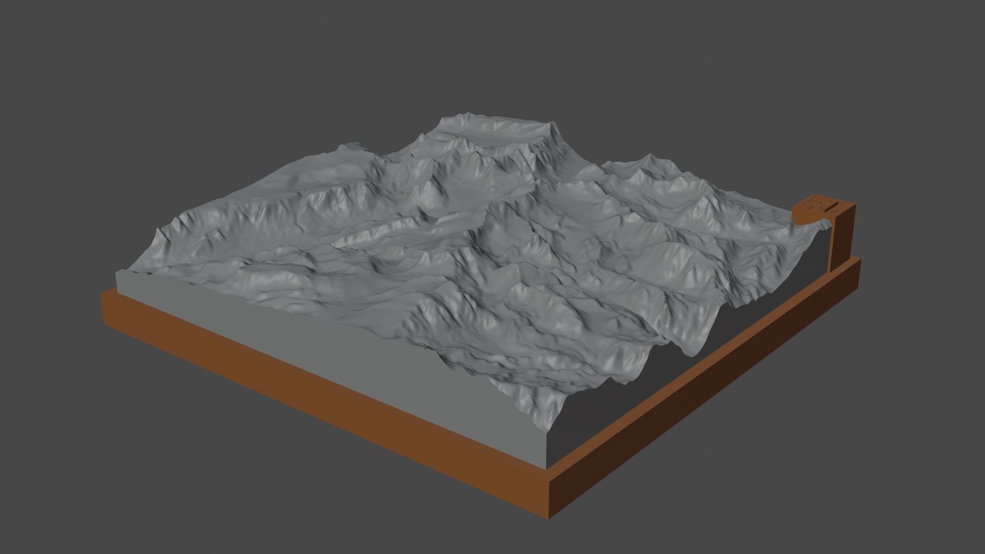 Gannett Peak 3D model 3D printable | CGTrader