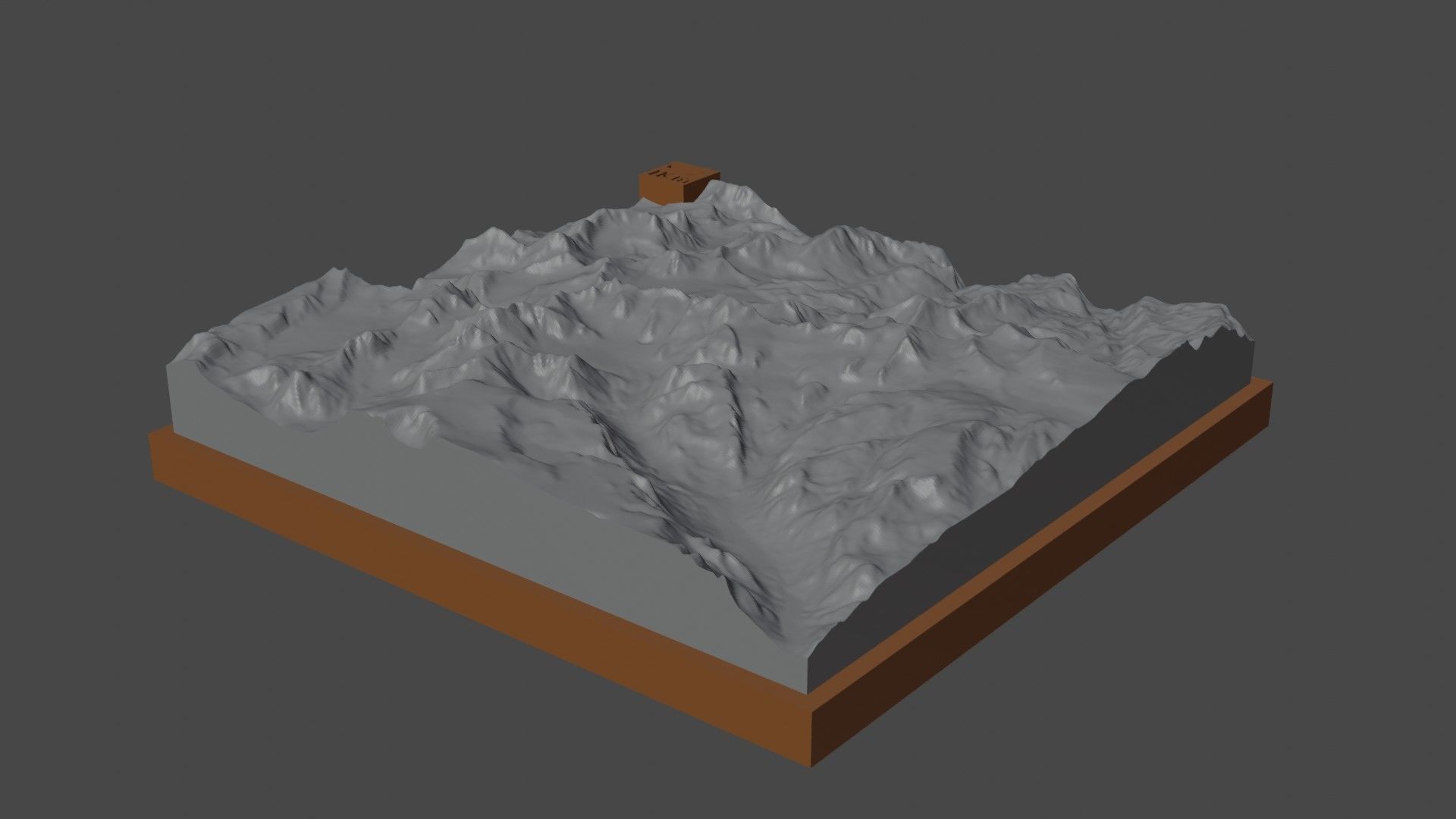 Gannett Peak 3D model 3D printable | CGTrader