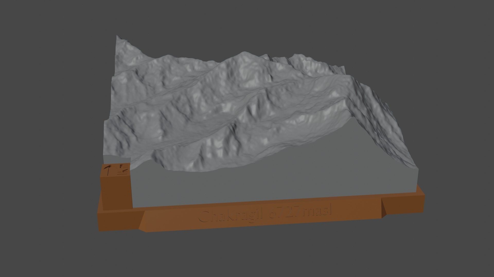 Chakragil mountain 3D model 3D printable | CGTrader
