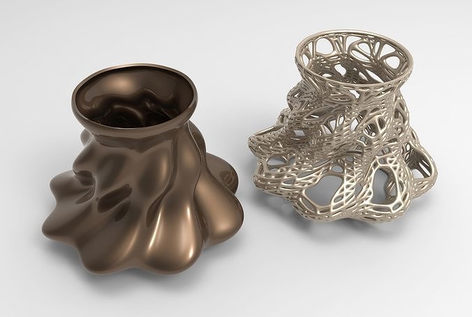 Vase Voronoi 12 3D model 3D printable | CGTrader