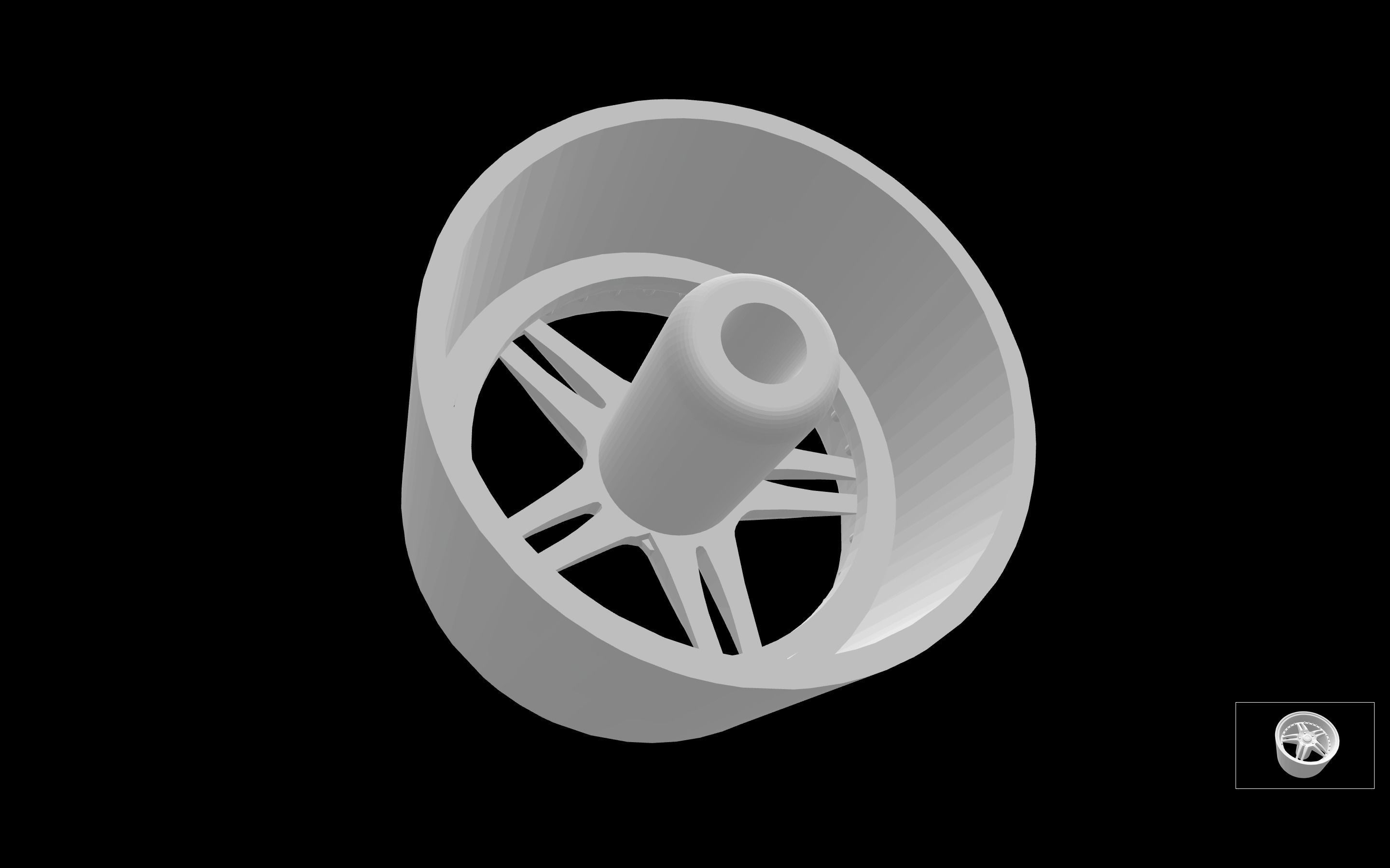 Tenzo R Passion 5 scalable and printable rims 3D model 3D printable ...