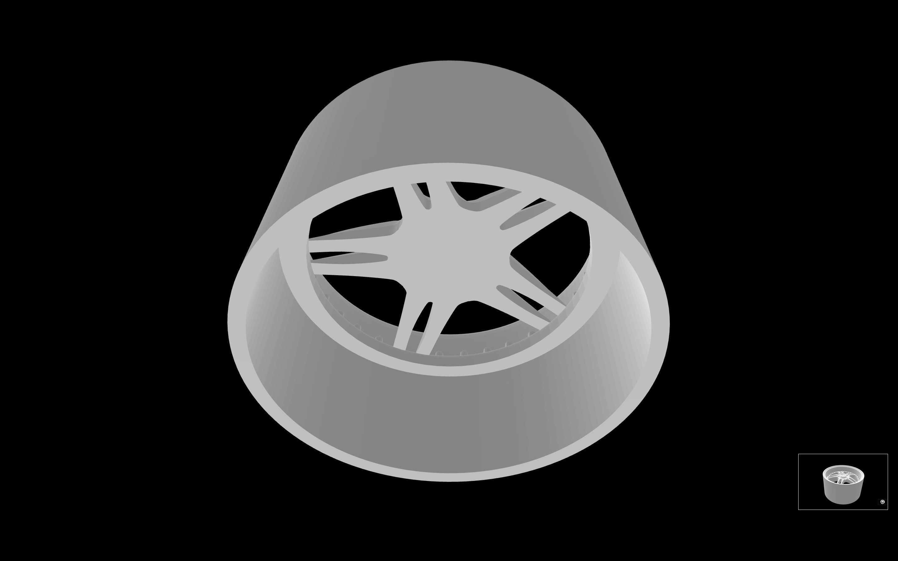 Tenzo R Passion 5 scalable and printable rims 3D model 3D printable ...