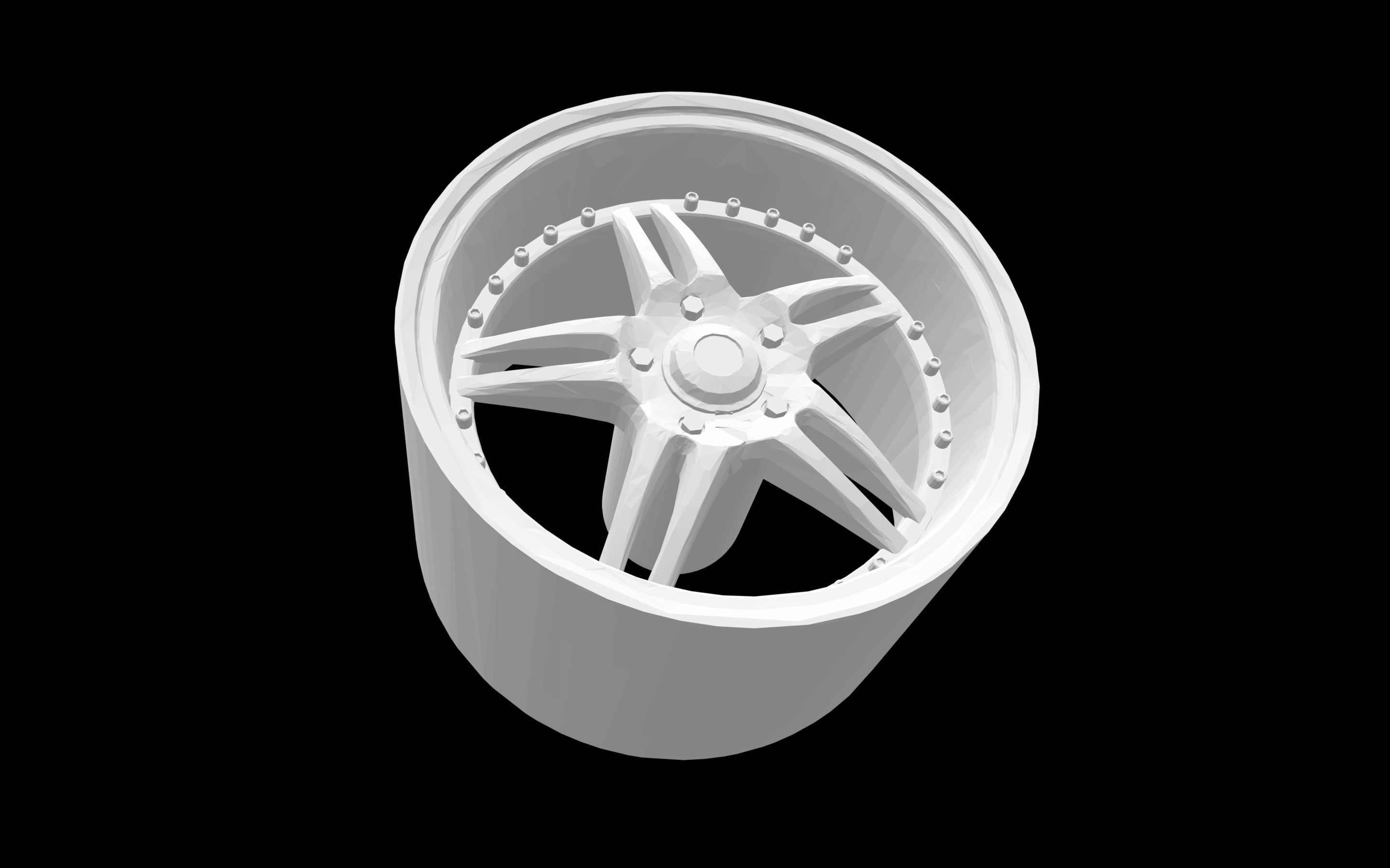 Tenzo R Passion 5 scalable and printable rims 3D model 3D printable ...