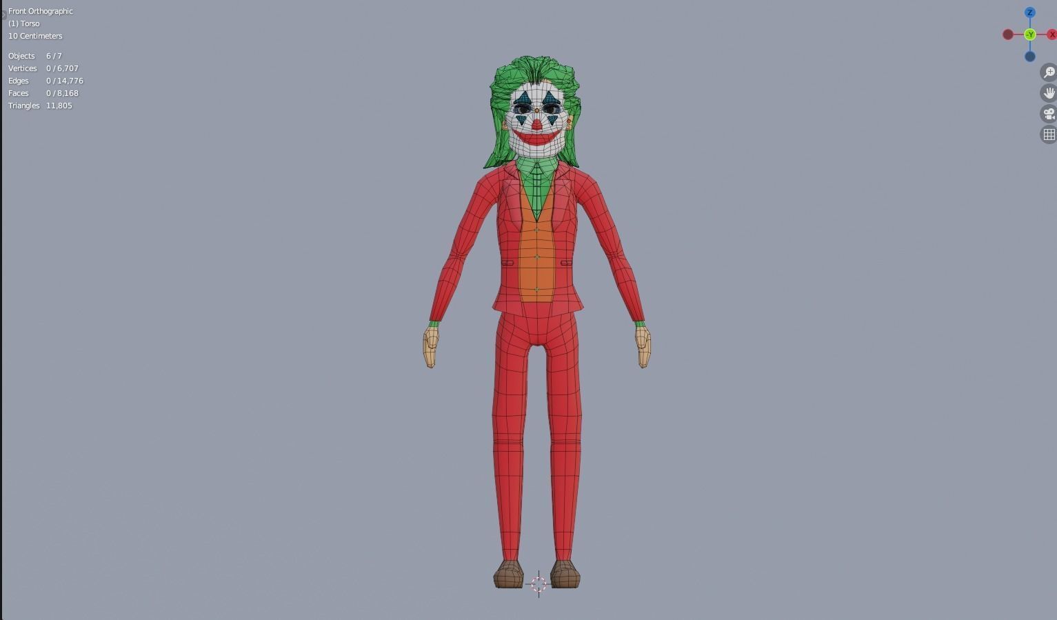 Free Low Poly Game Ready Joker 3D Character Stylized free VR / AR / low ...