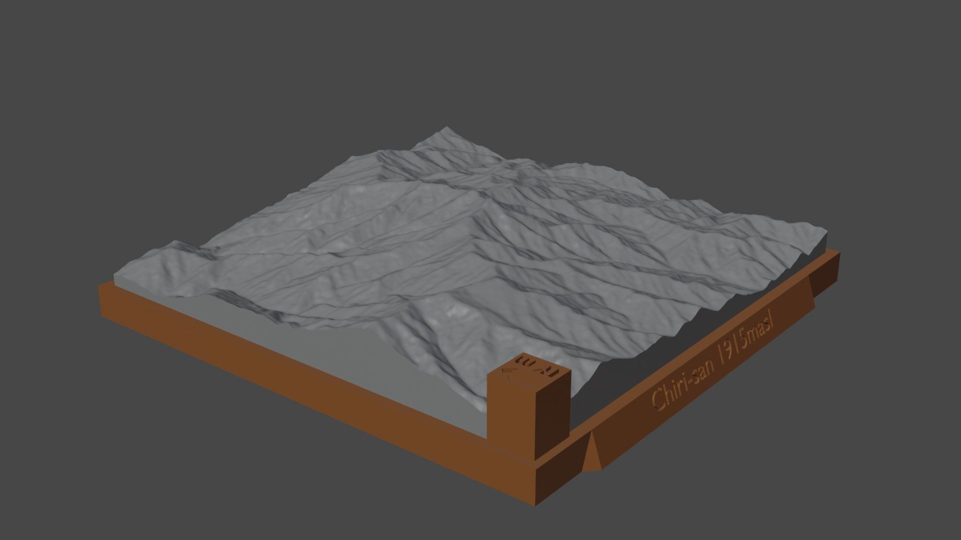 Chiri-san mountain 3D model 3D printable | CGTrader