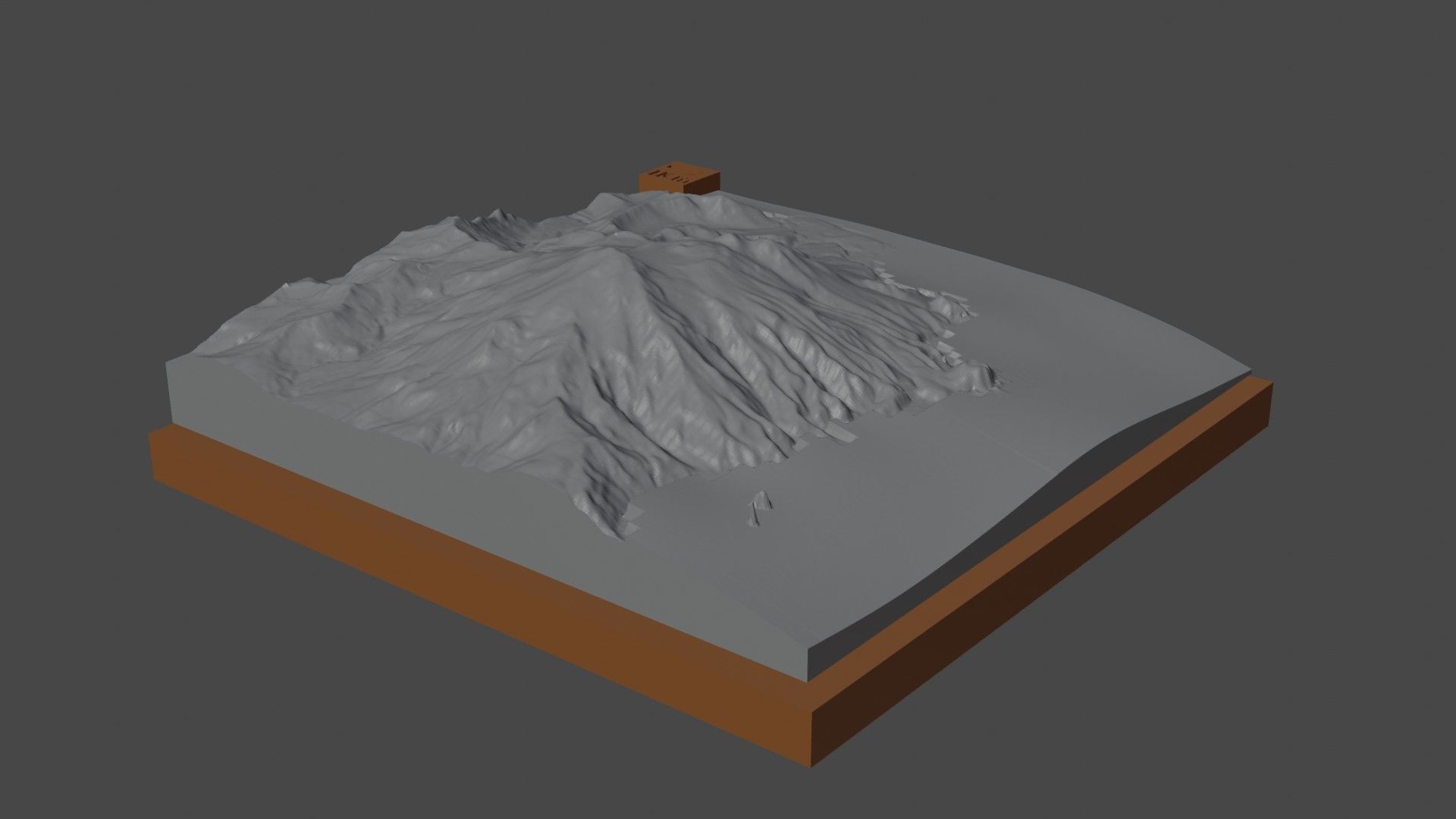 Great Sitkin Volcano 3D model 3D printable | CGTrader