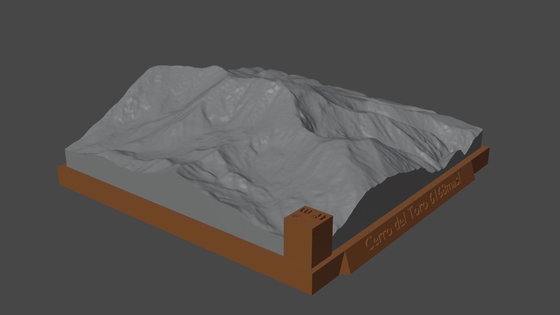 Cerro del Toro 3D model 3D printable | CGTrader