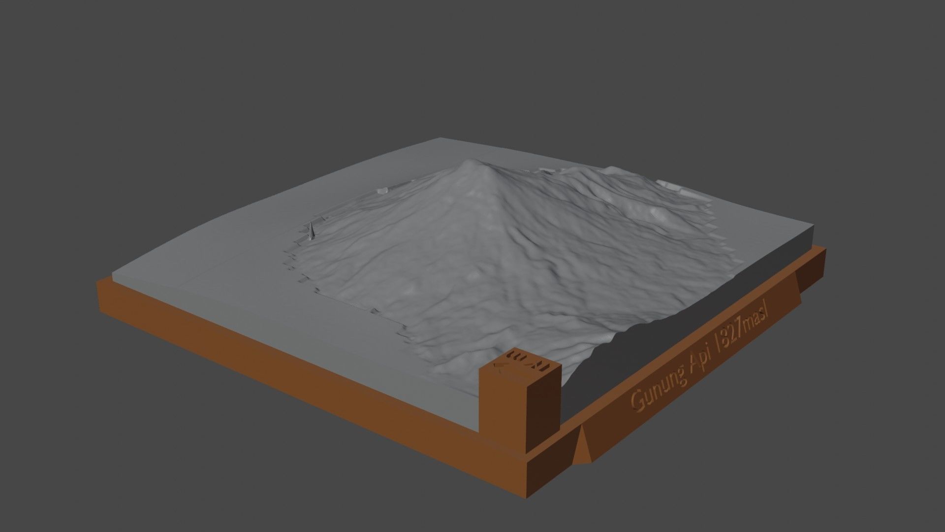 Gunung Api 3D model 3D printable | CGTrader