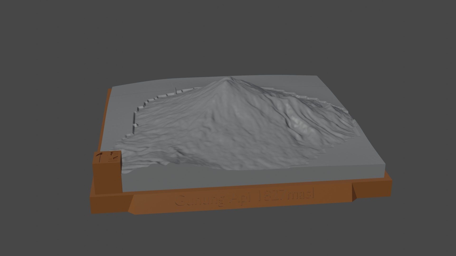 Gunung Api 3D model 3D printable | CGTrader