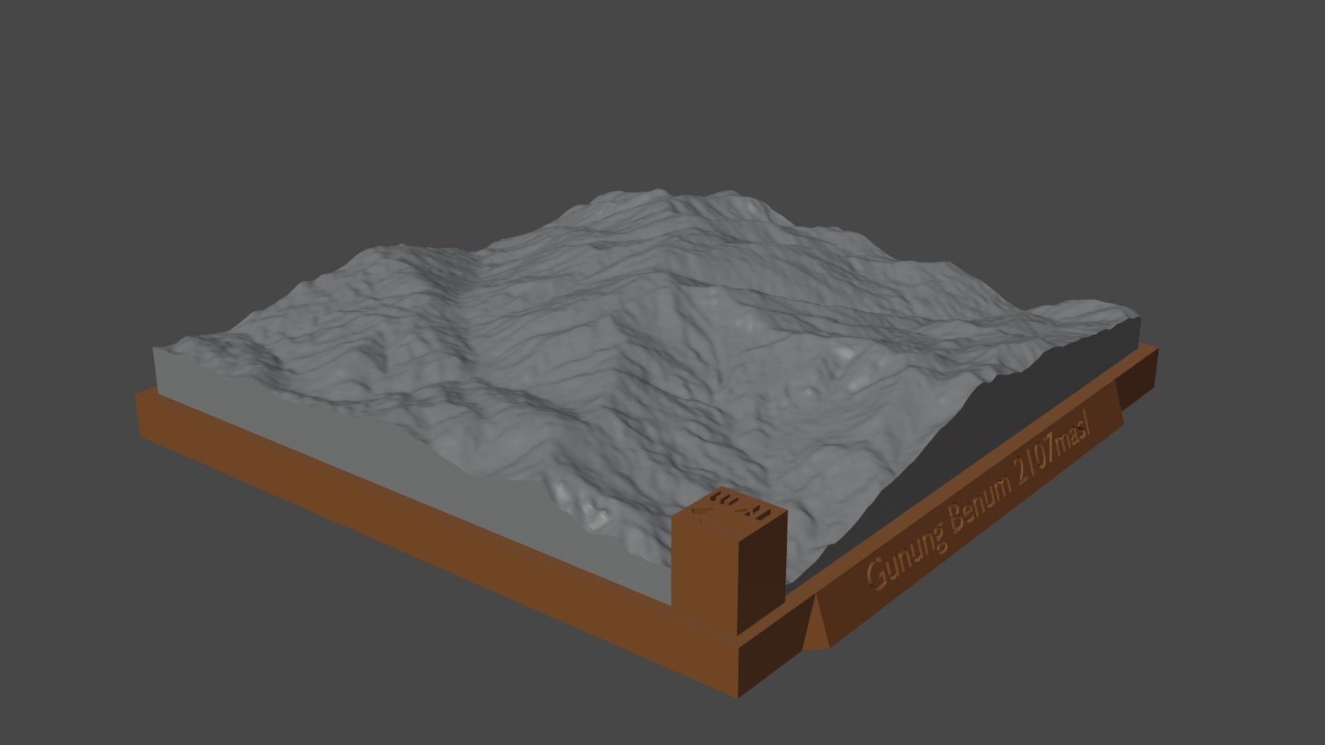 Gunung Benum 3D model 3D printable | CGTrader