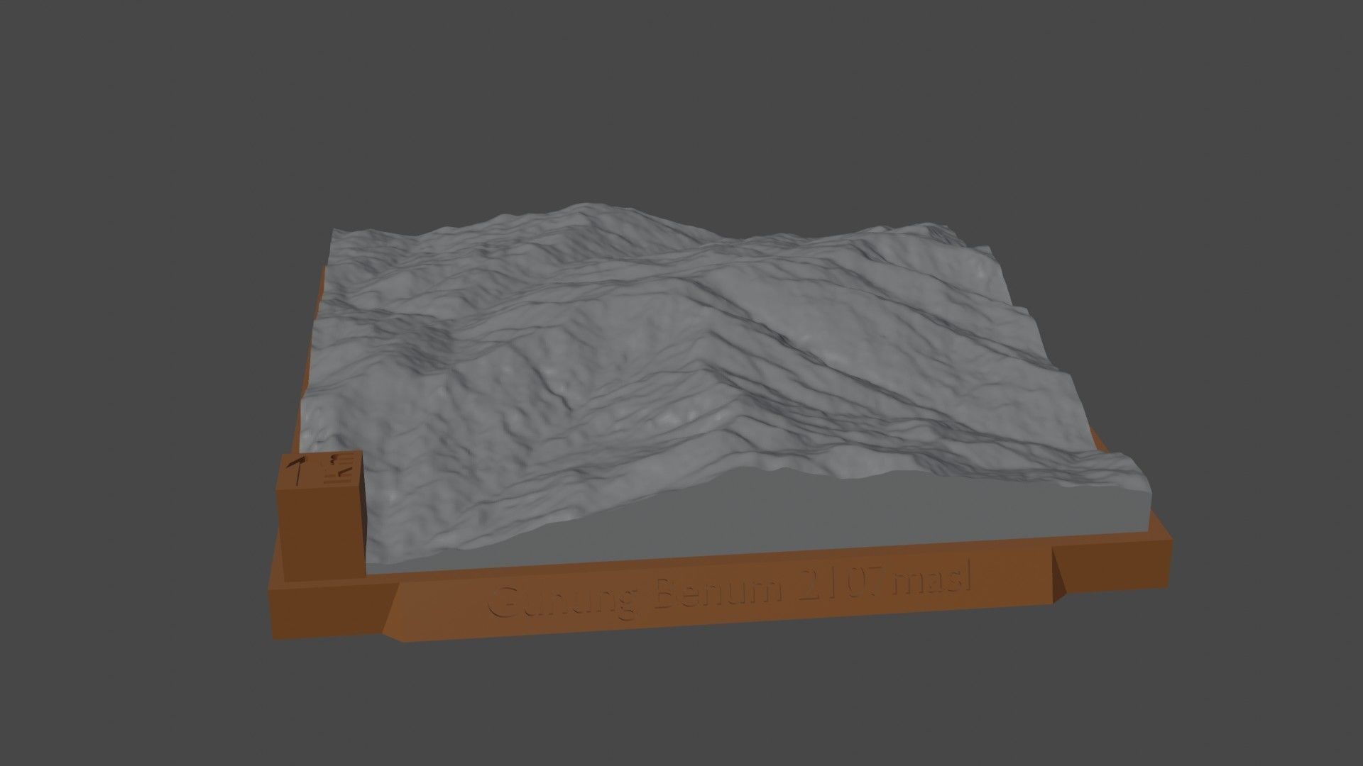 Gunung Benum 3D model 3D printable | CGTrader