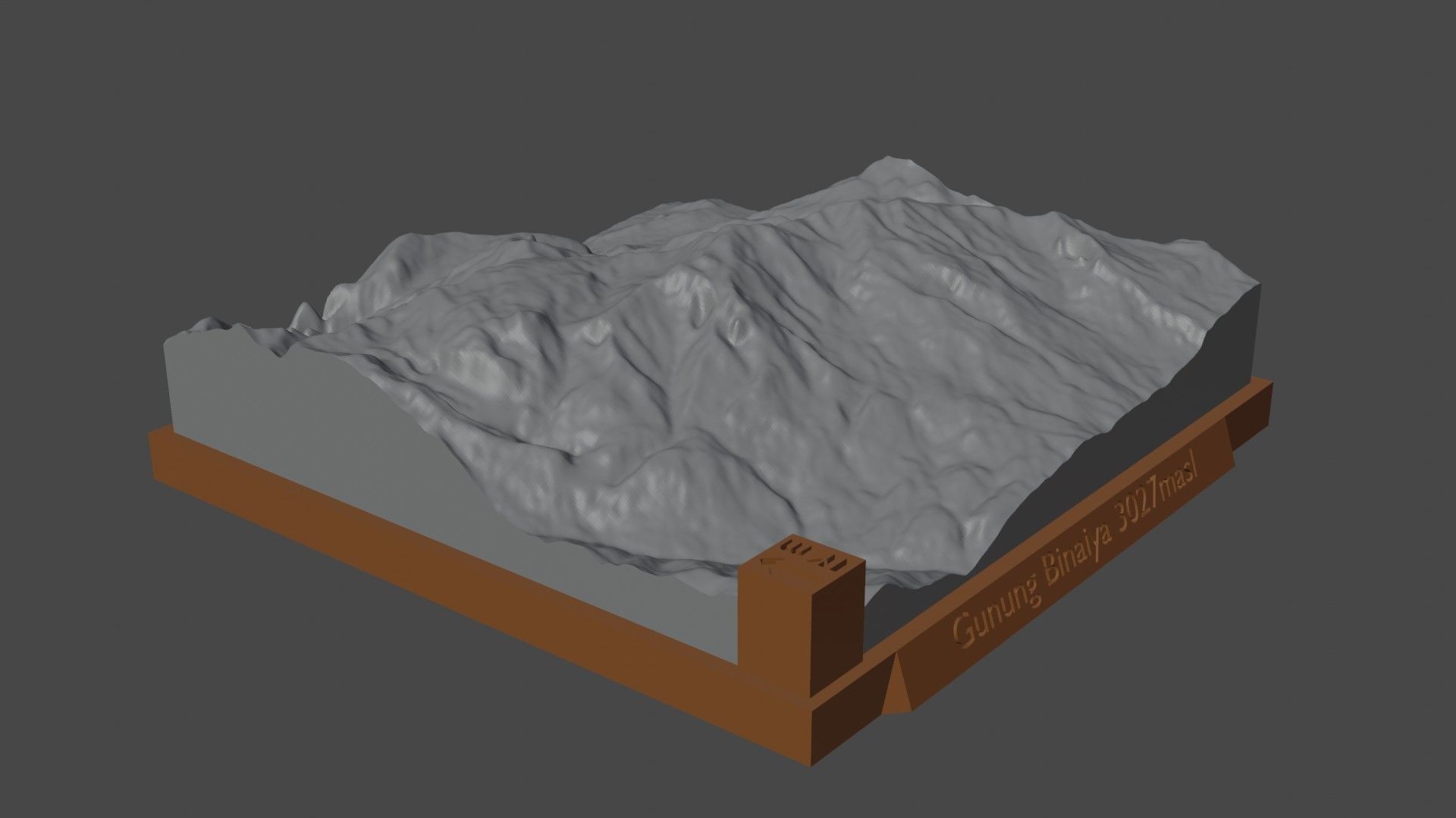 Gunung Binaiya 3D model 3D printable | CGTrader