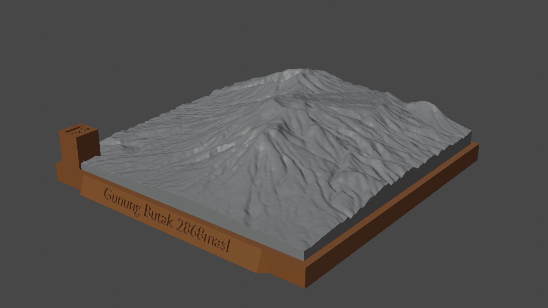 Gunung Butak 3D model 3D printable | CGTrader