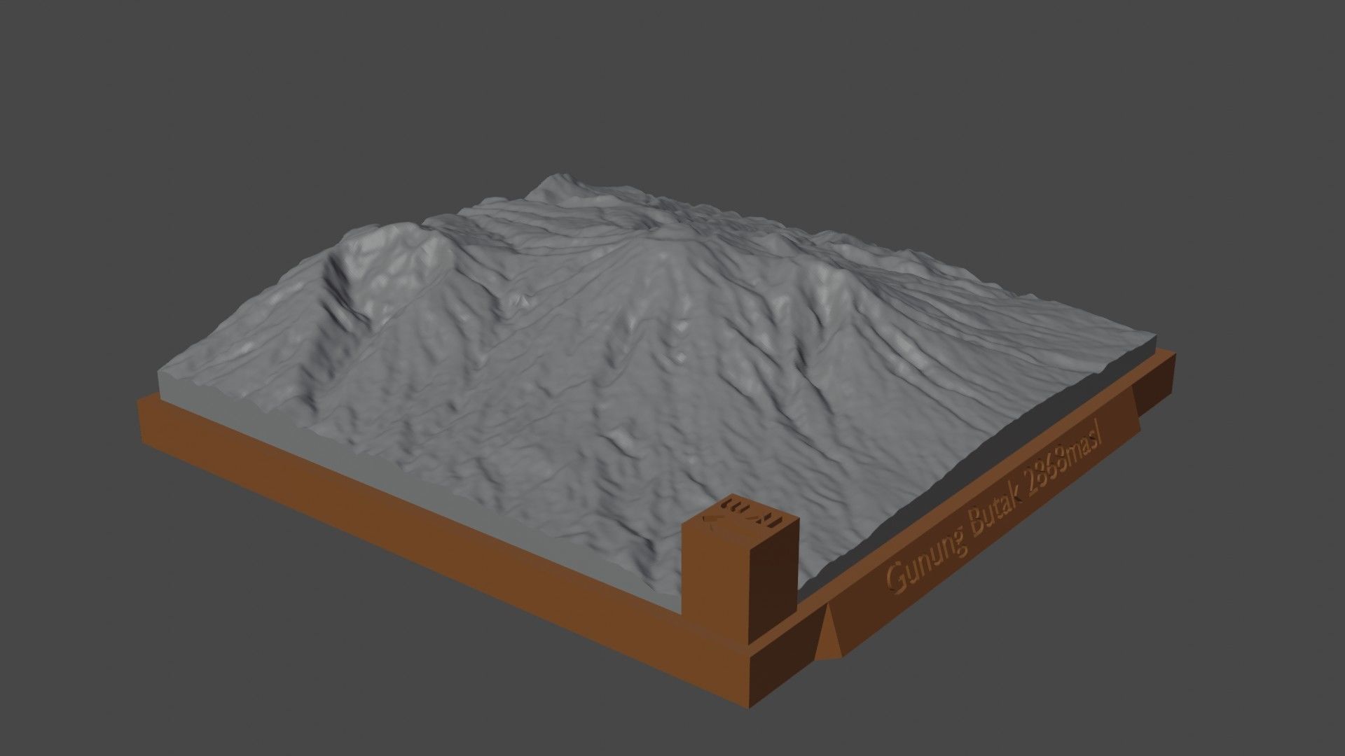 Gunung Butak 3D model 3D printable | CGTrader