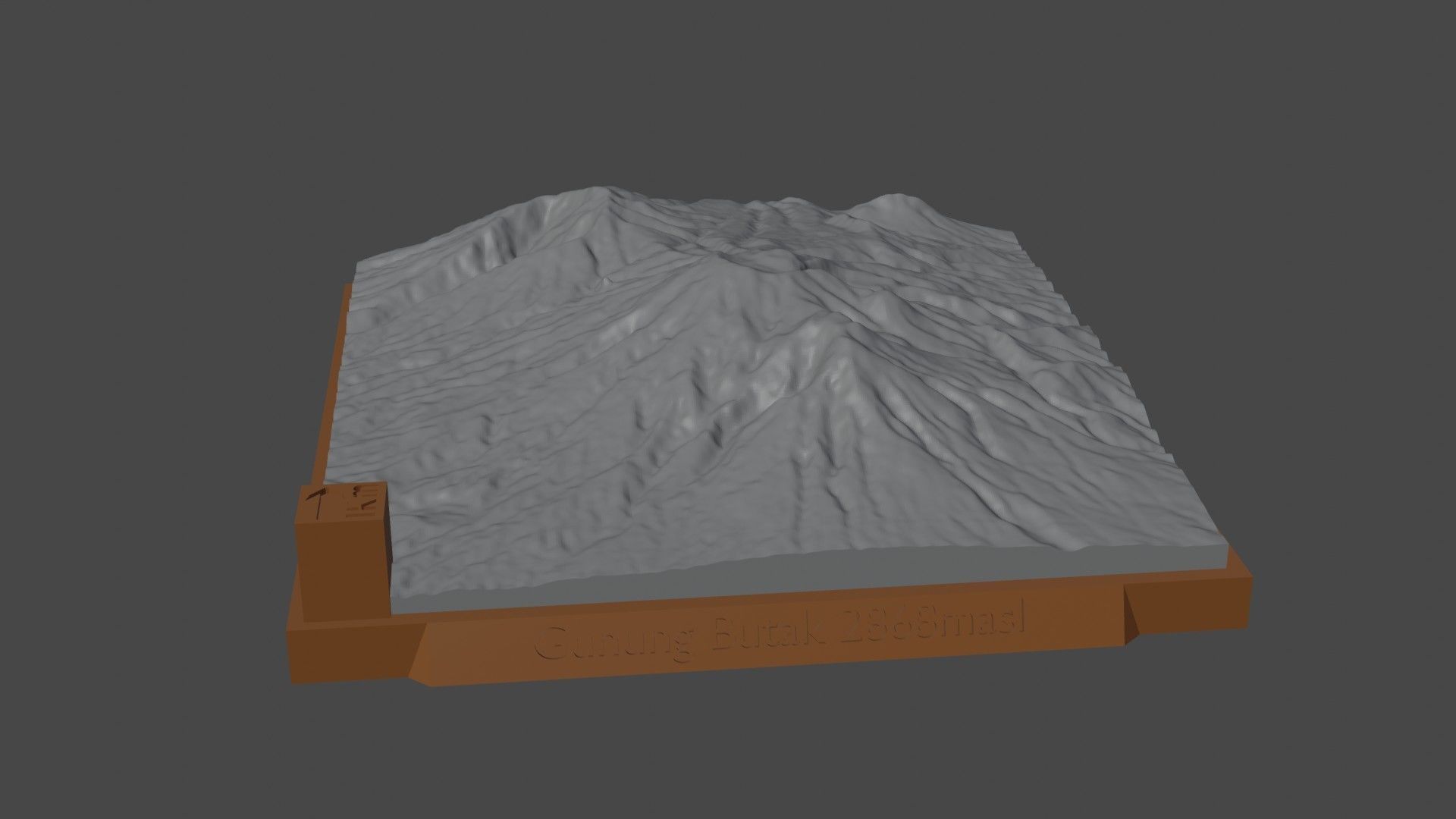 Gunung Butak 3D model 3D printable | CGTrader