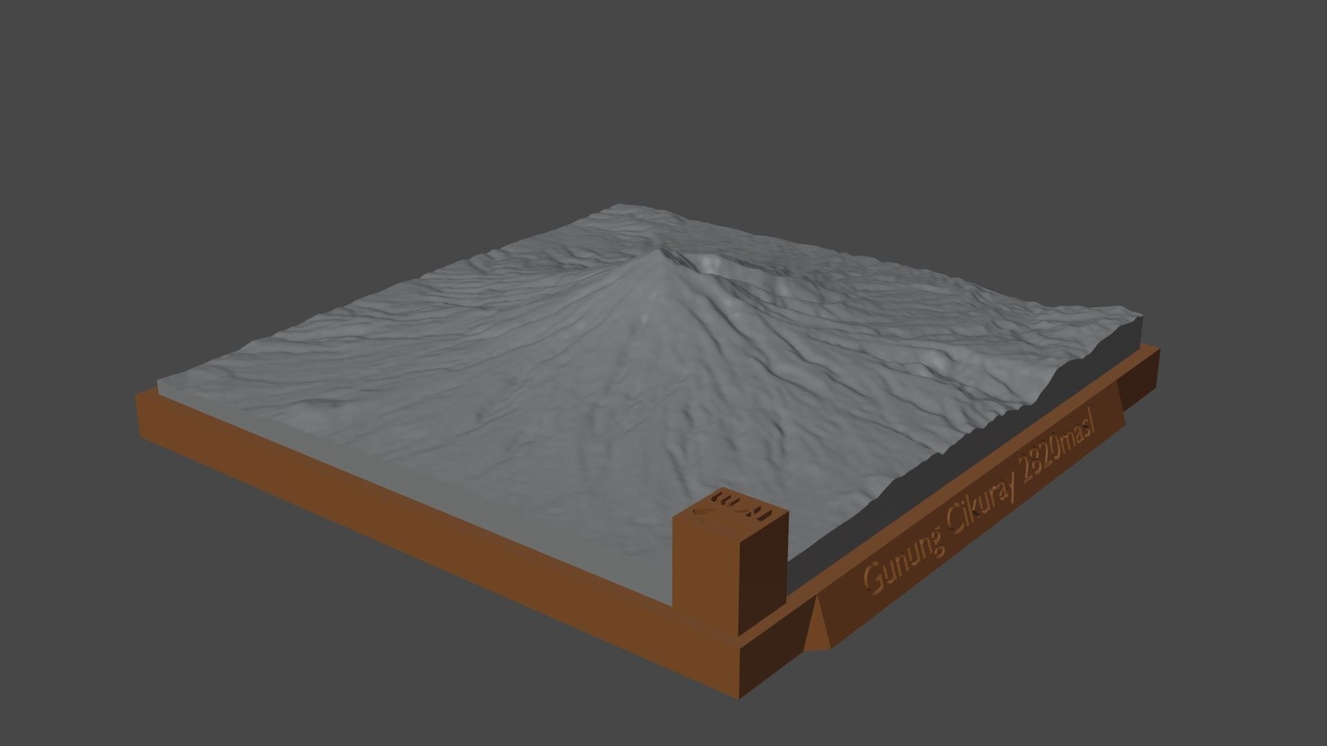 Gunung Cikuray 3D model 3D printable | CGTrader