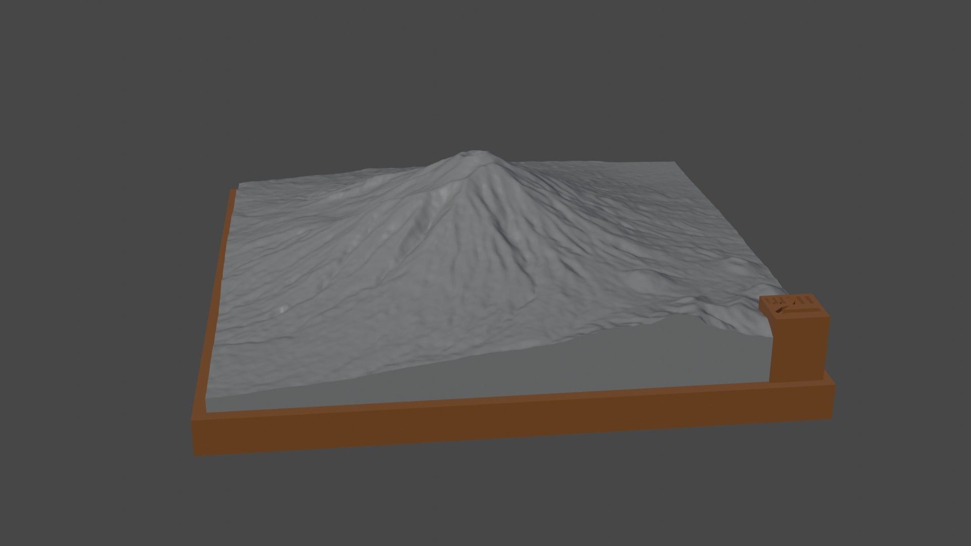 Gunung Kerinci 3D model 3D printable | CGTrader
