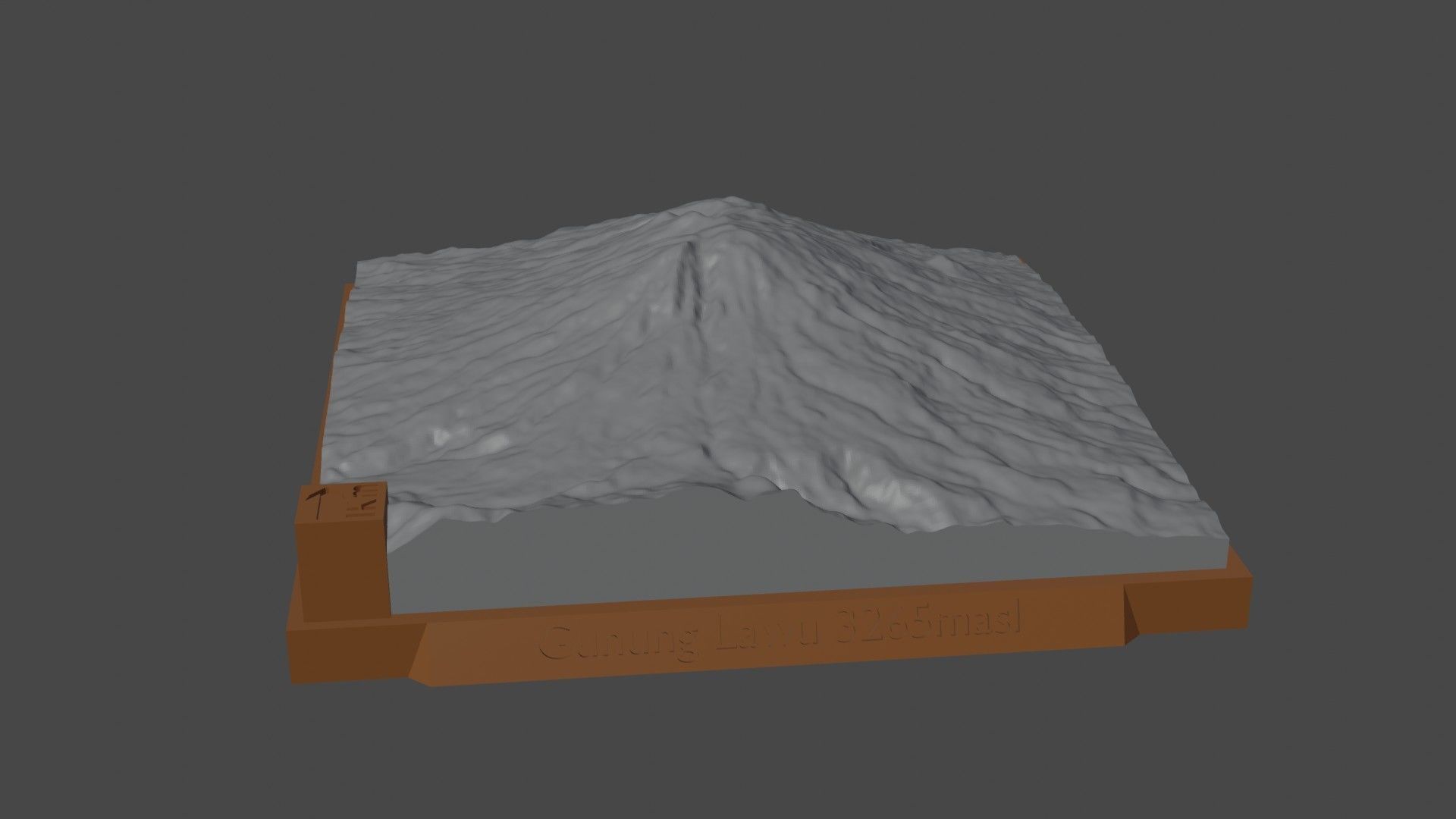 Gunung Lawu 3D model 3D printable | CGTrader