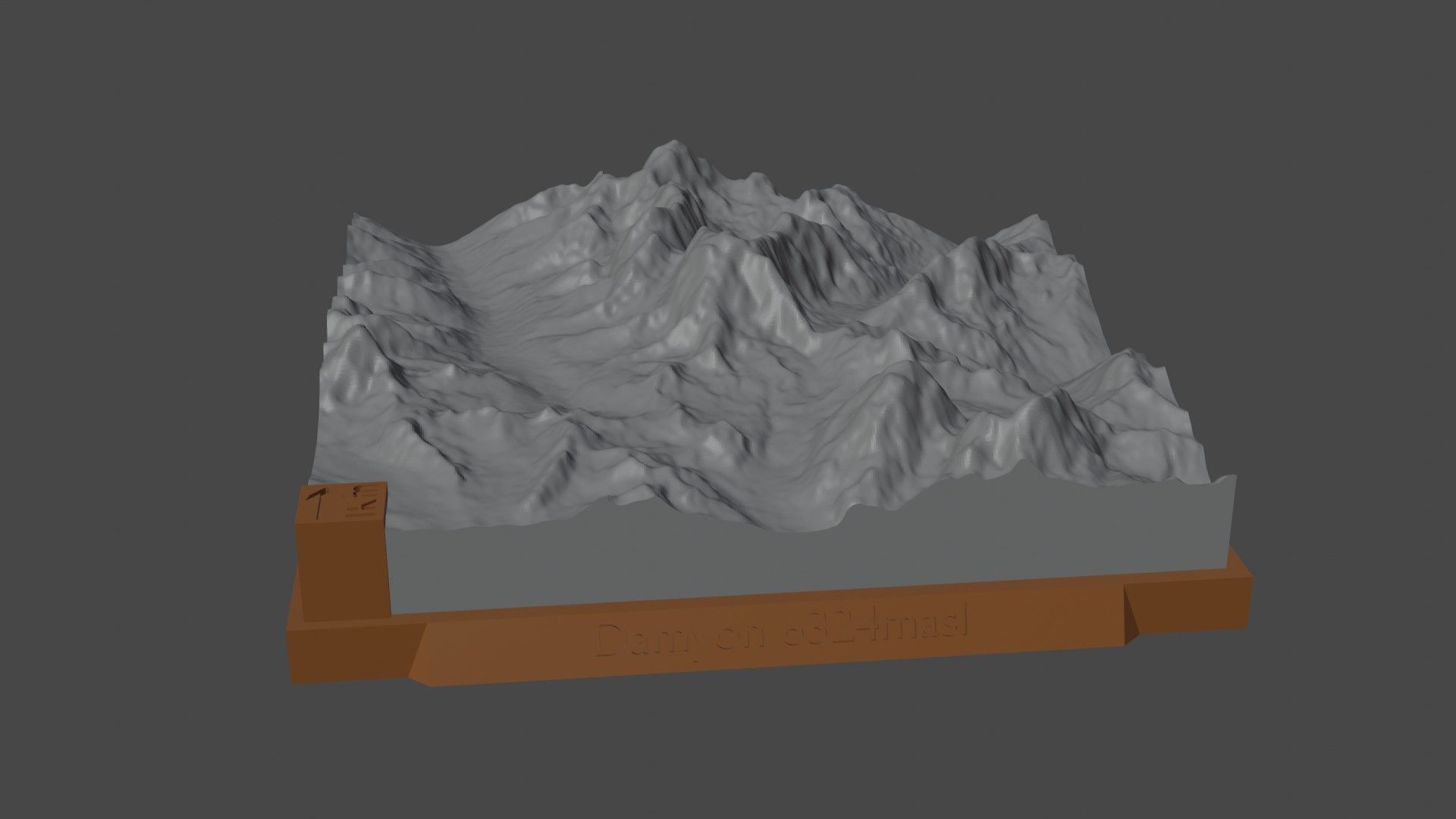 Damyon mountain range 3D model 3D printable | CGTrader