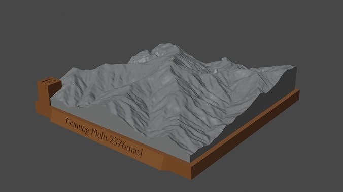 Gunung Mulu 3D model 3D printable | CGTrader