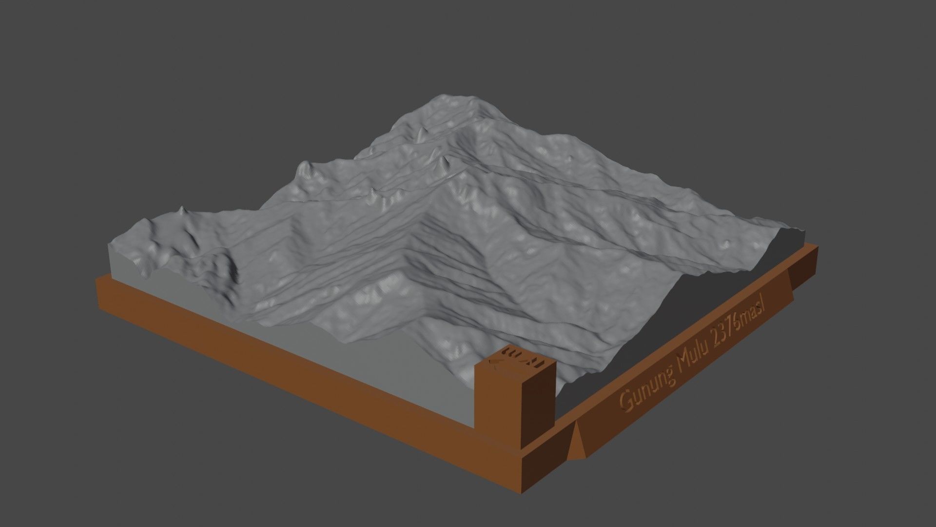Gunung Mulu 3D model 3D printable | CGTrader