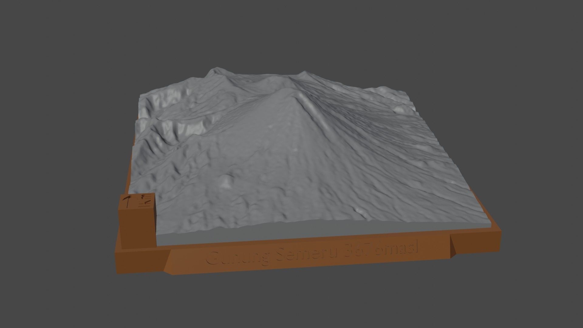 Gunung Semeru 3D model 3D printable | CGTrader