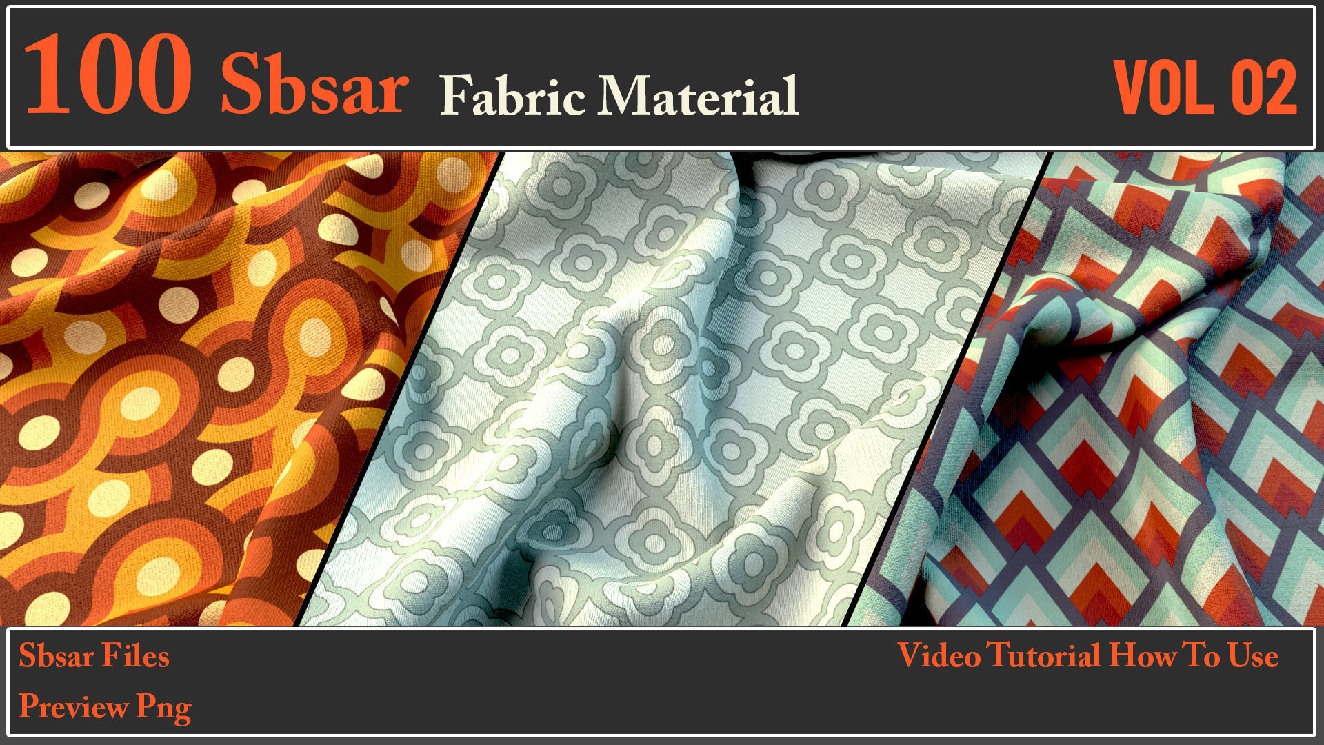 100 SBSAR Files Fabric Materials VOL 02 Texture | CGTrader
