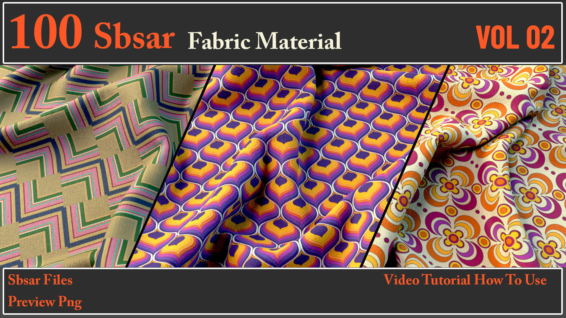 100 SBSAR Files Fabric Materials VOL 02 Texture | CGTrader