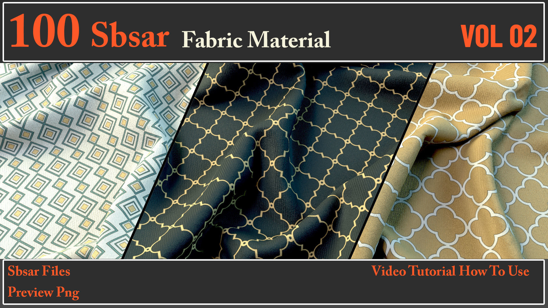 100 SBSAR Files Fabric Materials VOL 02 Texture | CGTrader