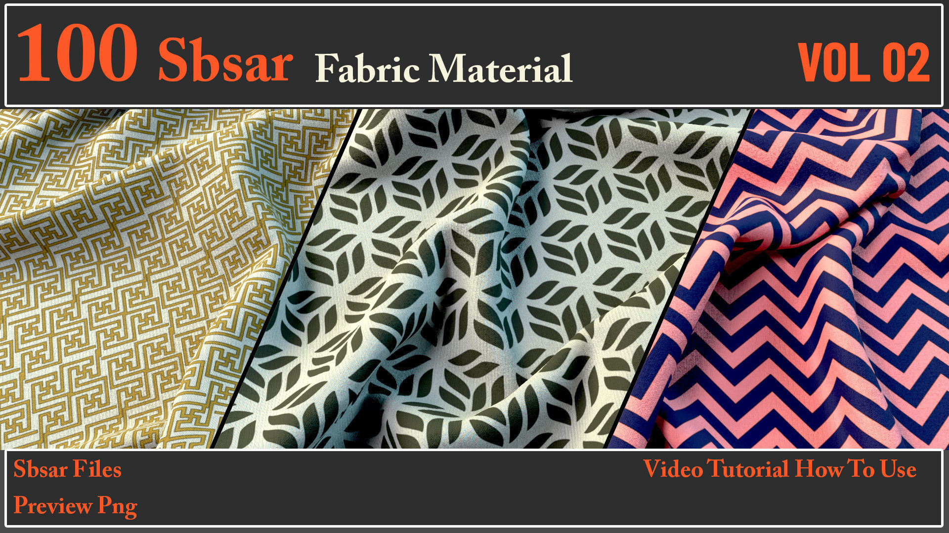 100 SBSAR Files Fabric Materials VOL 02 Texture | CGTrader