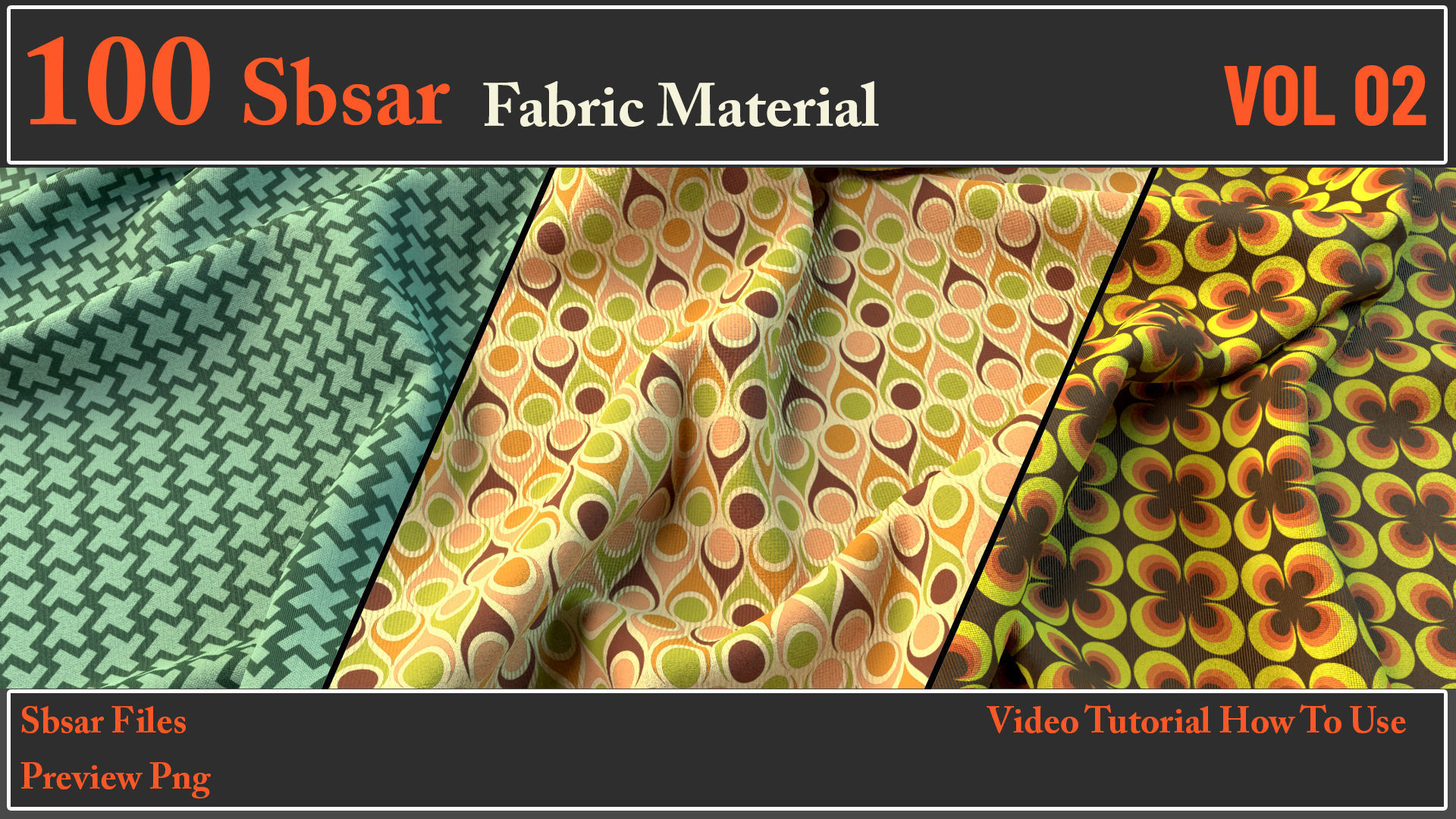 100 SBSAR Files Fabric Materials VOL 02 Texture | CGTrader