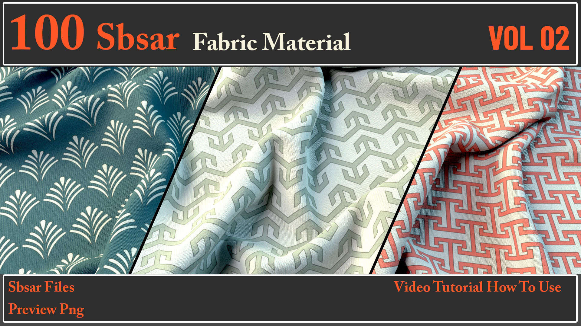 100 SBSAR Files Fabric Materials VOL 02 Texture | CGTrader