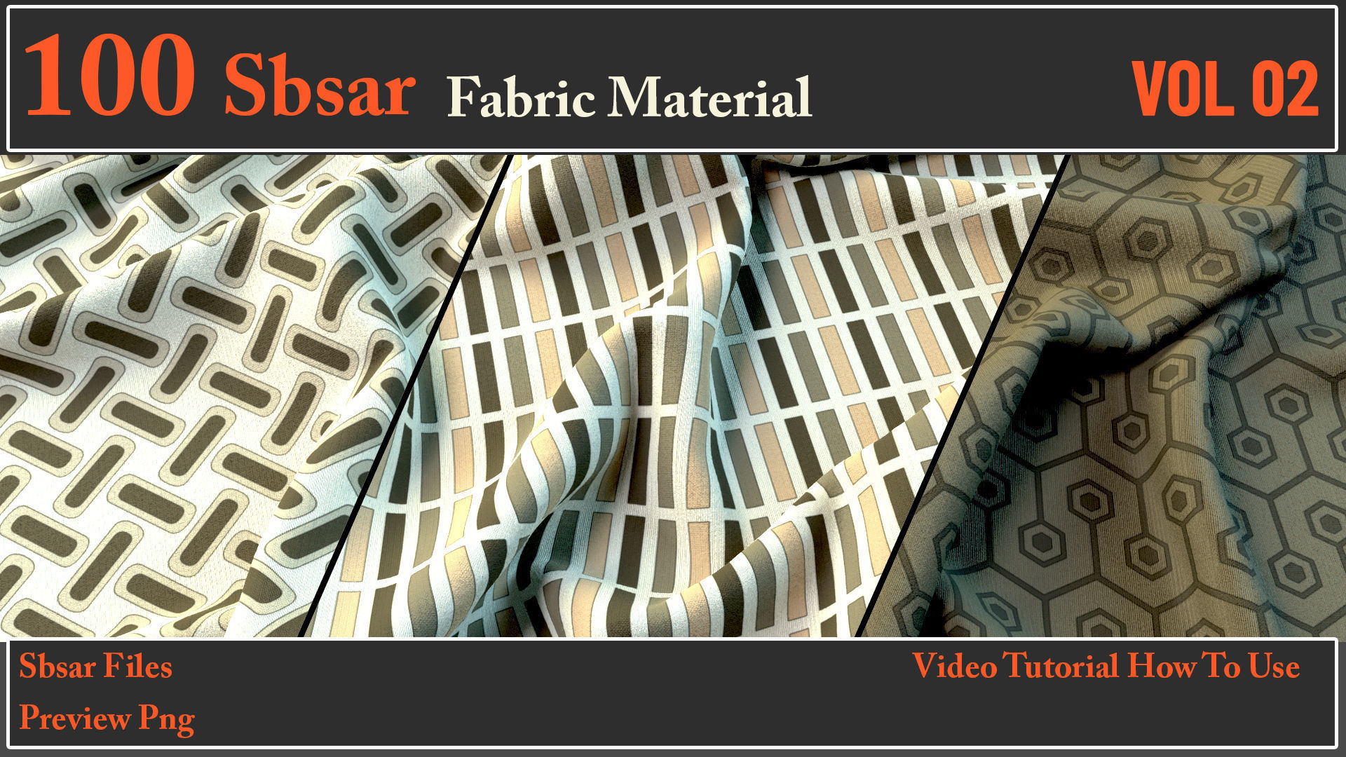 100 SBSAR Files Fabric Materials VOL 02 Texture | CGTrader