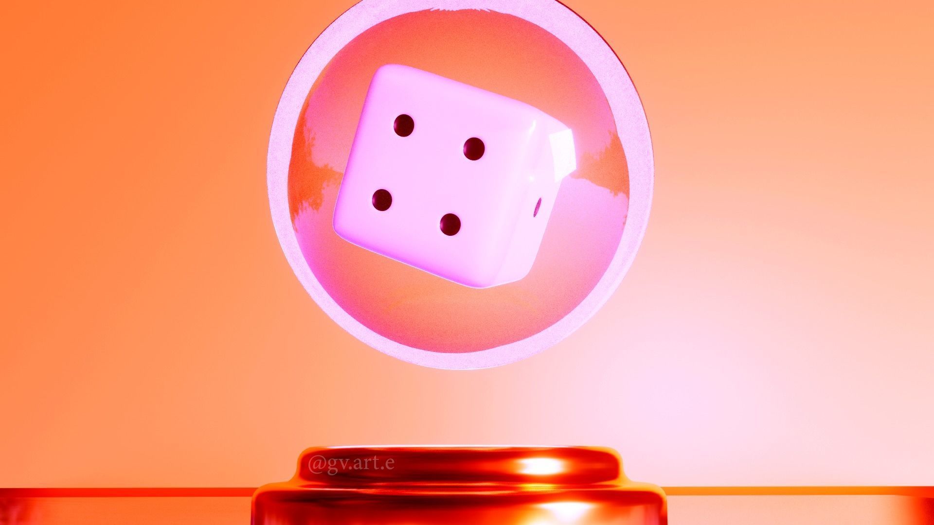 3D model Magic floating dice VR / AR / low-poly | CGTrader