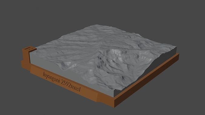 Inyangani mountain 3D model 3D printable | CGTrader