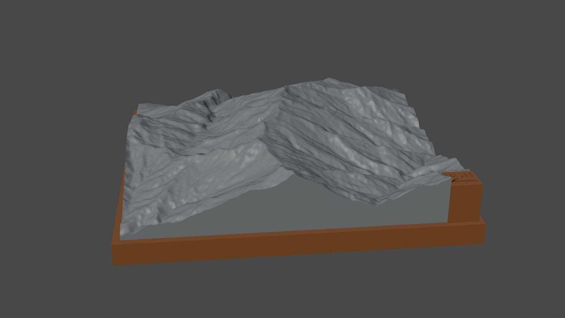 Mount Halcon 3D model 3D printable | CGTrader