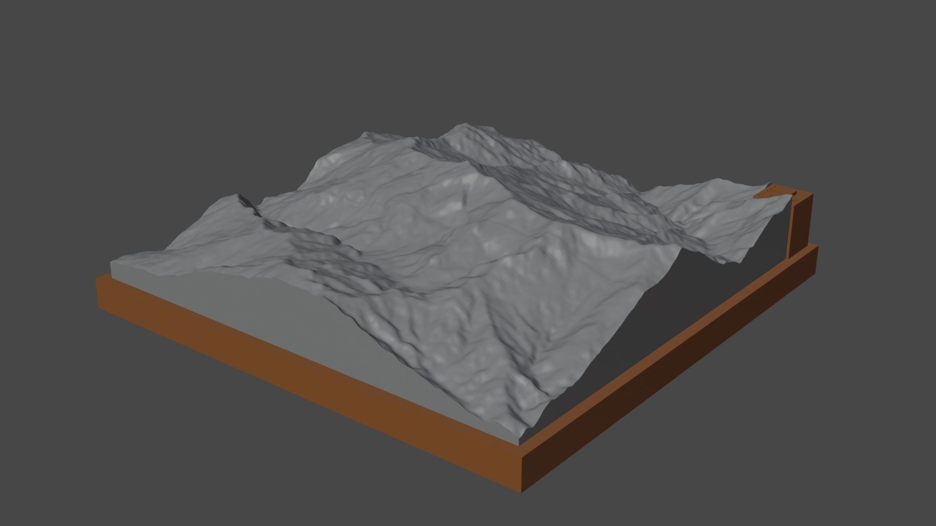 Mount Halcon 3D model 3D printable | CGTrader