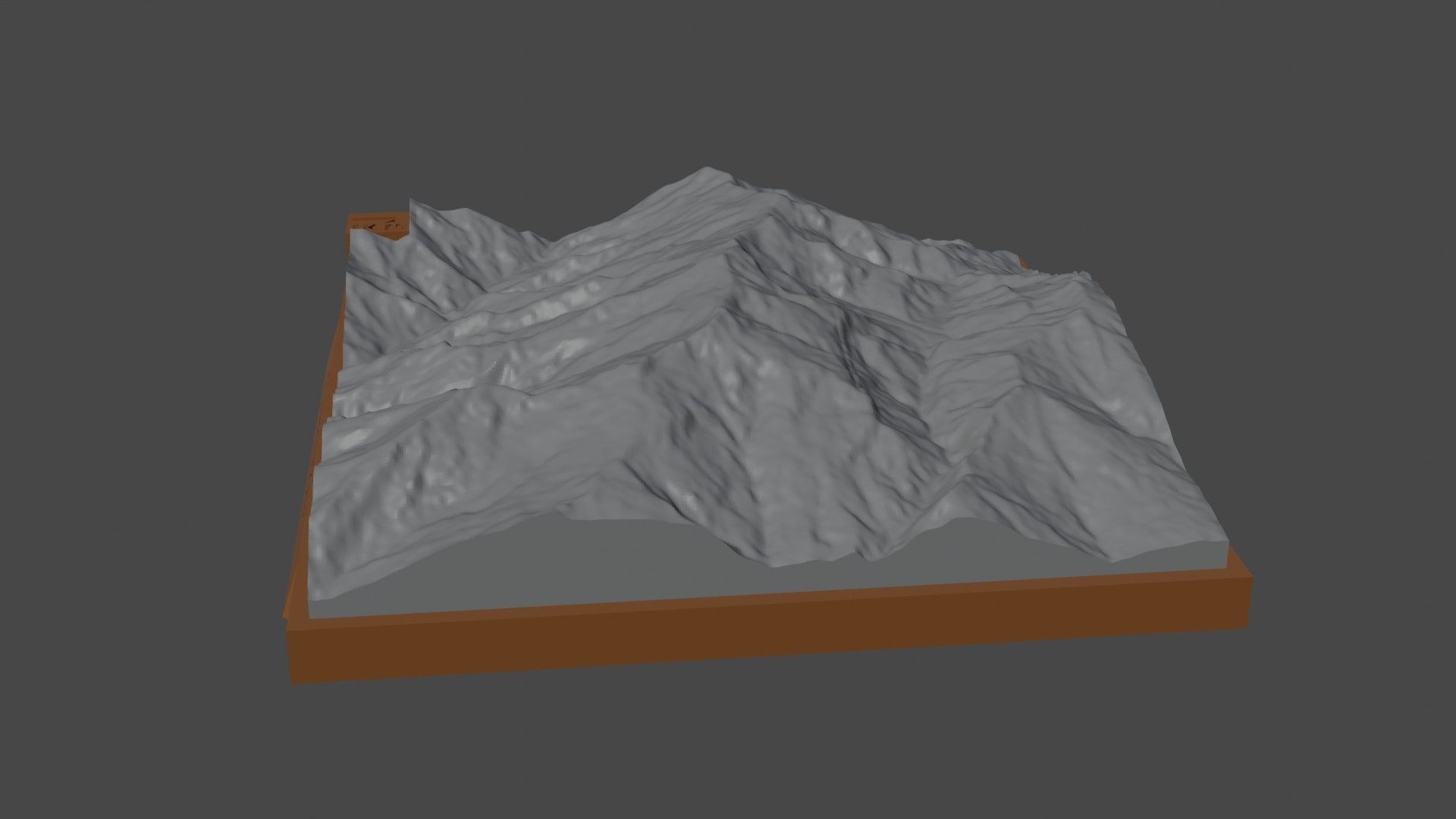 Mount Halcon 3D model 3D printable | CGTrader