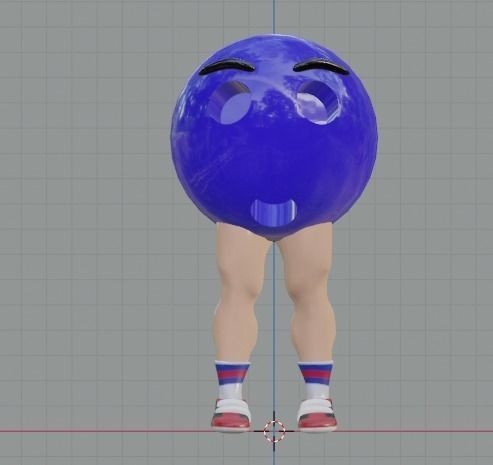 3D model BowlingBallMan ball VR / AR / low-poly | CGTrader